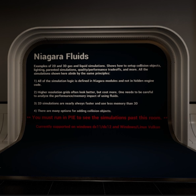 The Niagara Fluids Content Examples Hallway | Tutorial