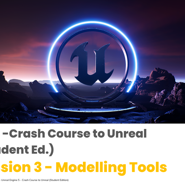 Basic Exercise for Unreal Engine Modelling tools | Community tutorial