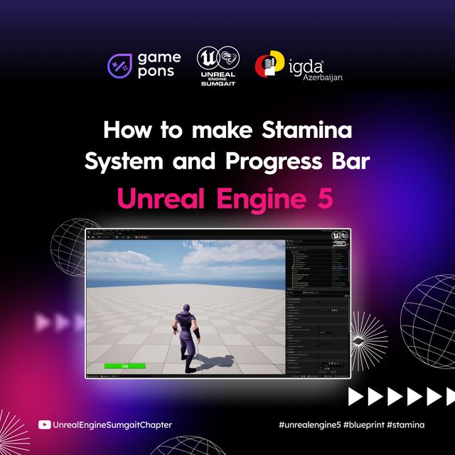 How to make Stamina System and Progress Bar in Unreal Engine 5 | Community tutorial