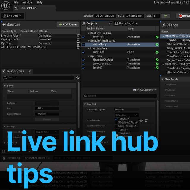 Live Link Hub Tips | Tutorial