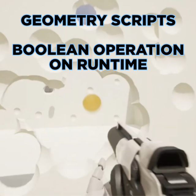 Geometry Script Boolean Operation at Runtime | Community tutorial