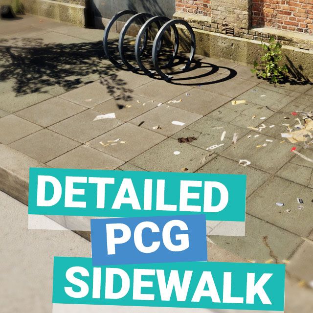 Create DYNAMIC Splines from PCG to generate a sidewalk | Community tutorial