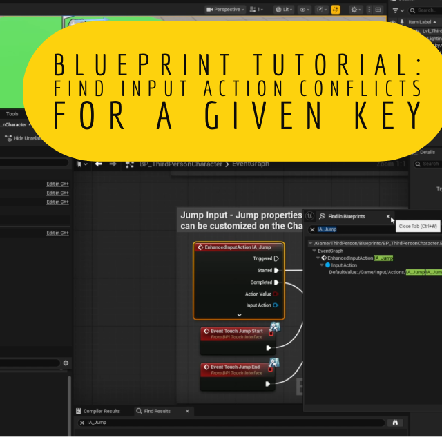 Blueprint Tutorial: Find Input Action Conflicts for a Given Key | Community tutorial