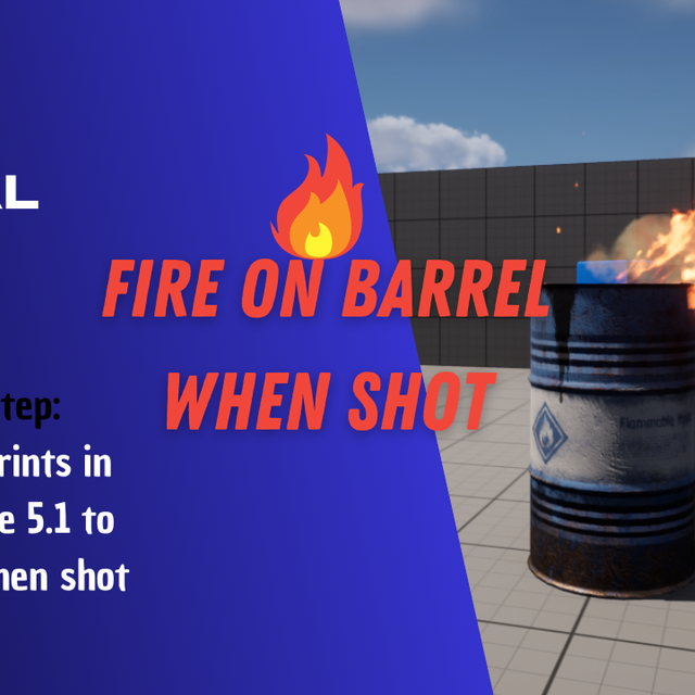 Learn to create fire on Barrel when shot | Community tutorial