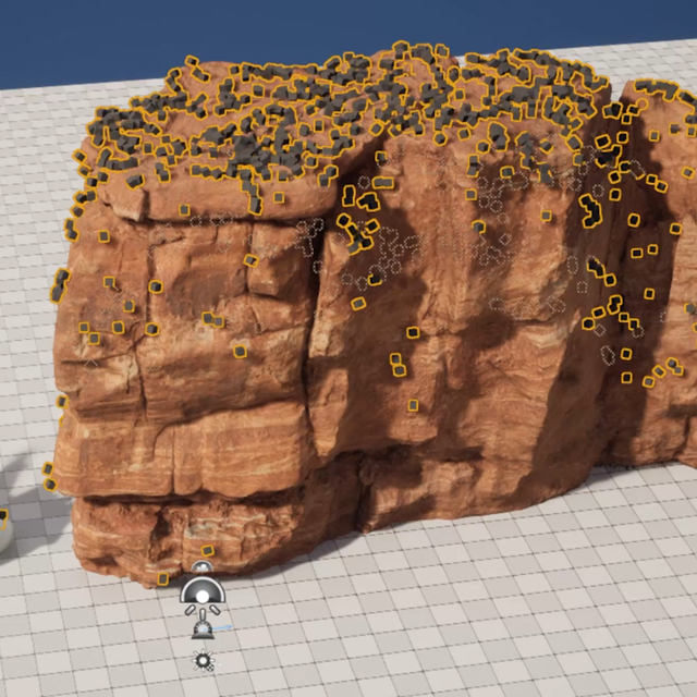 UE5.0 Geometry Script - Using a BVH to Sample a Mesh Surface with Ray Intersections | Tutorial