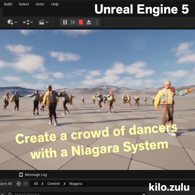 How to create a group of dancers with a Niagara System | Community tutorial