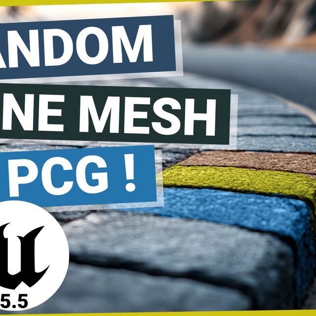 Random PCG Spline Mesh with Post Process Function | Community tutorial