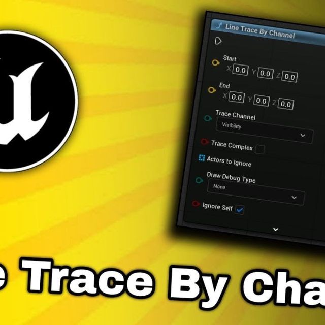 Unreal Engine 5 Line Trace By Channel Blueprint Code | Easy Tutorial for Beginners! #tutorial # ...