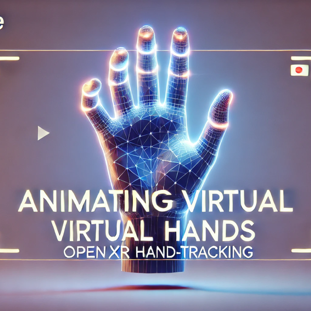 Procedural Virtual Hand Mesh Animation Using OpenXR Hand-Tracking Data | Community tutorial