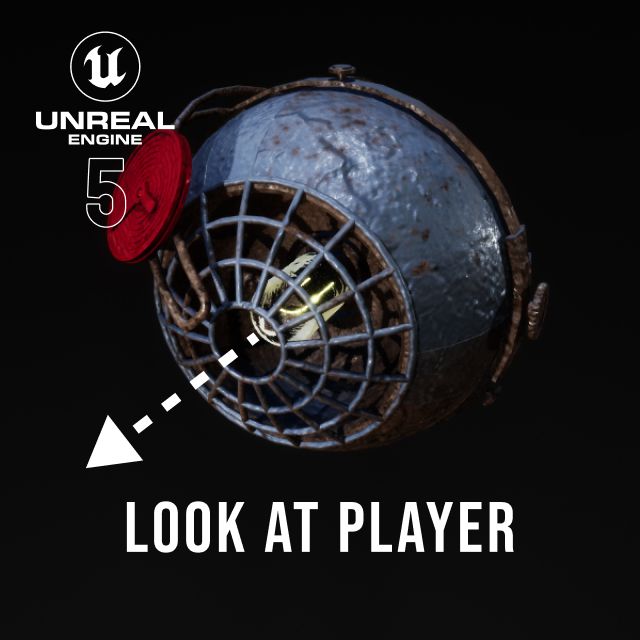 Eye or Turret Actor Looking at the Player | Community tutorial