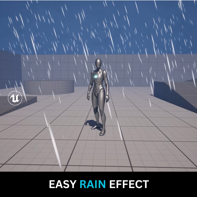 Create Rain in Unreal Engine 5 with Niagara - Quick and Easy Tutorial | Community tutorial