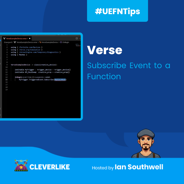 Verse - Subscribe Event to a Function | Community tutorial