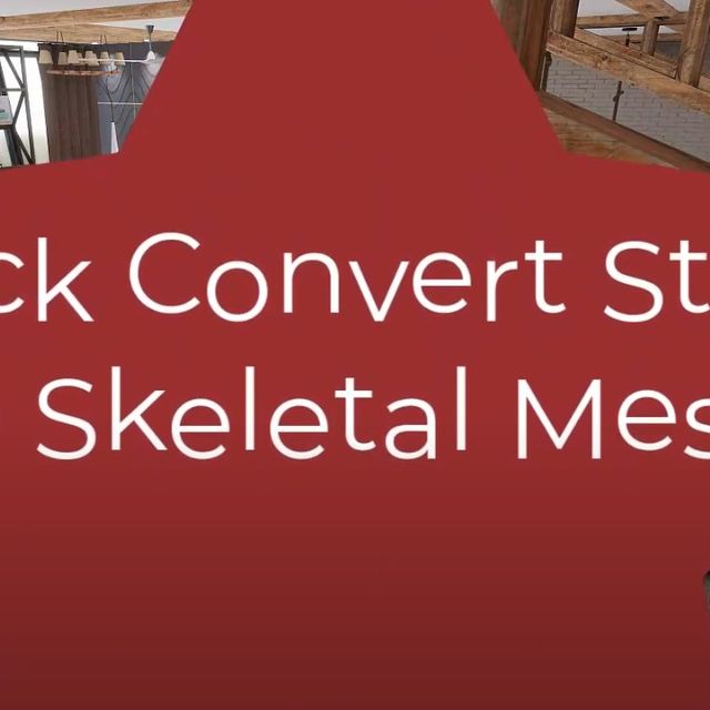 Convert Static Mesh To Skeletal Mesh Quick! (Unreal 5) | Community tutorial