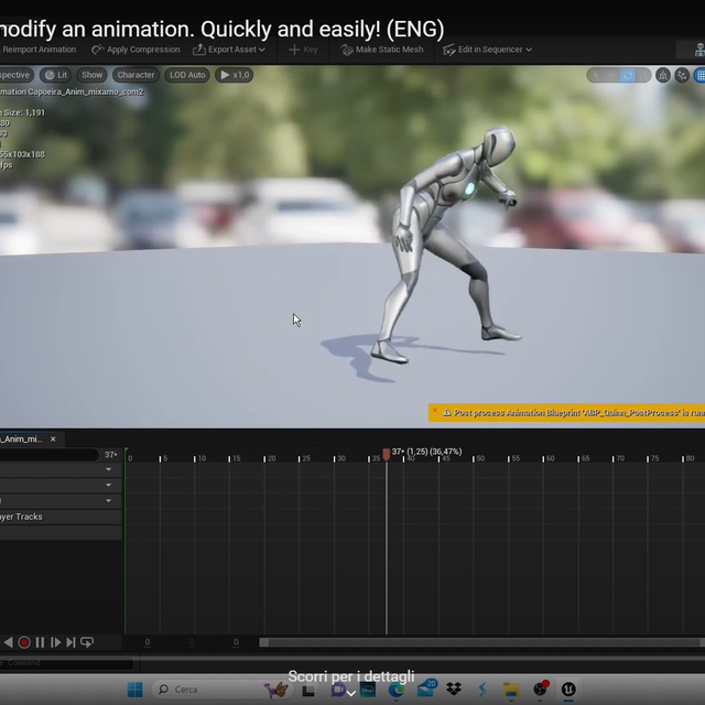 Unreal Engine: how to fix/modify an animation. Quickly and easily! | Community tutorial