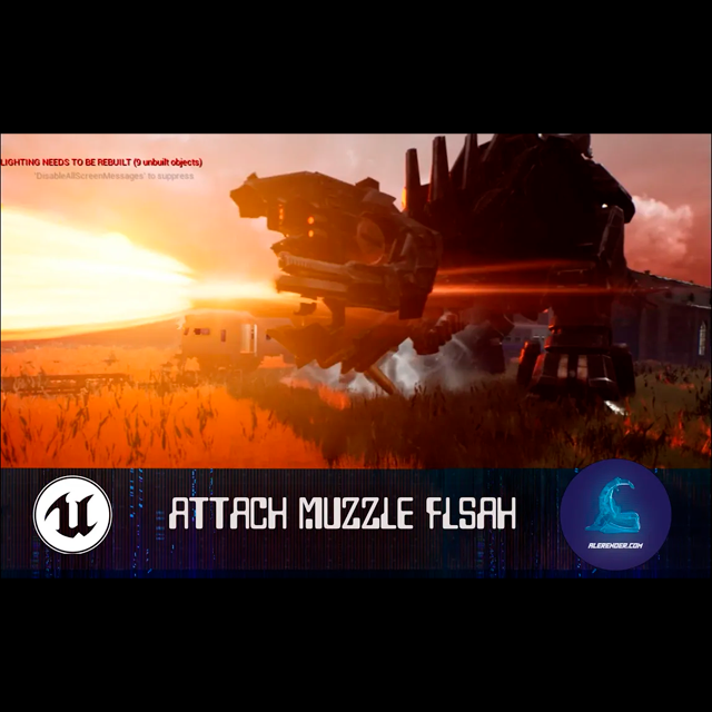 Attach Muzzle flash | Unreal | Cinematics | | Community tutorial