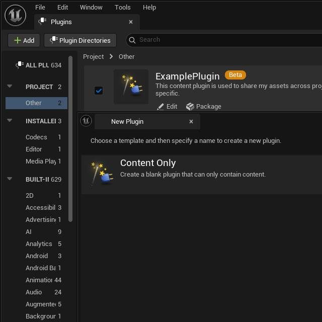 Creating A Content Only Plugin In Unreal Engine | Tutorial