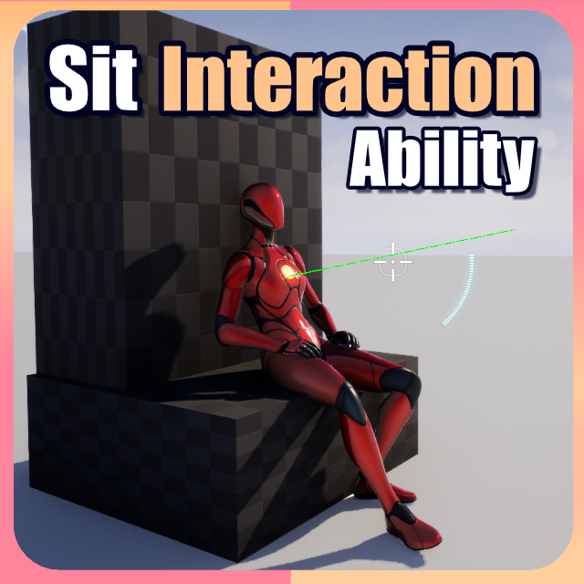 UE5 Lyra Interaction Ability : sitting down on a chair using motion ...