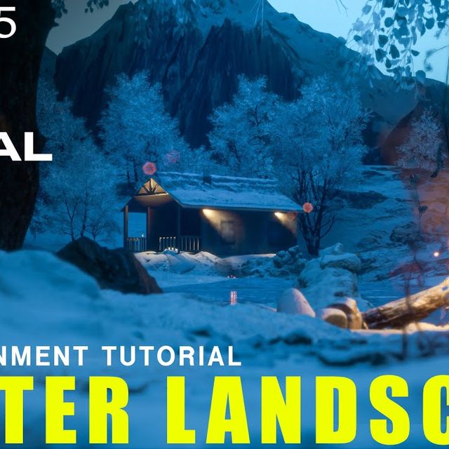 Winter Landscape In Unreal Engine 5 | Community tutorial