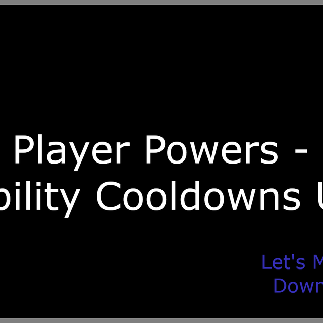 59 - Player Powers - Ability Cooldowns User Interface - Let's Make a ...