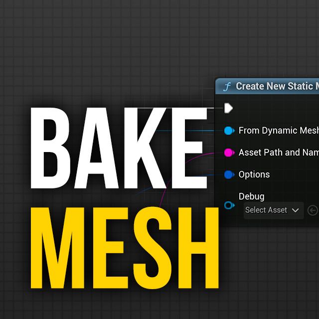 Static Mesh baken | Dynamic Mesh zu Static Mesh - Geometry Scripts | Community tutorial