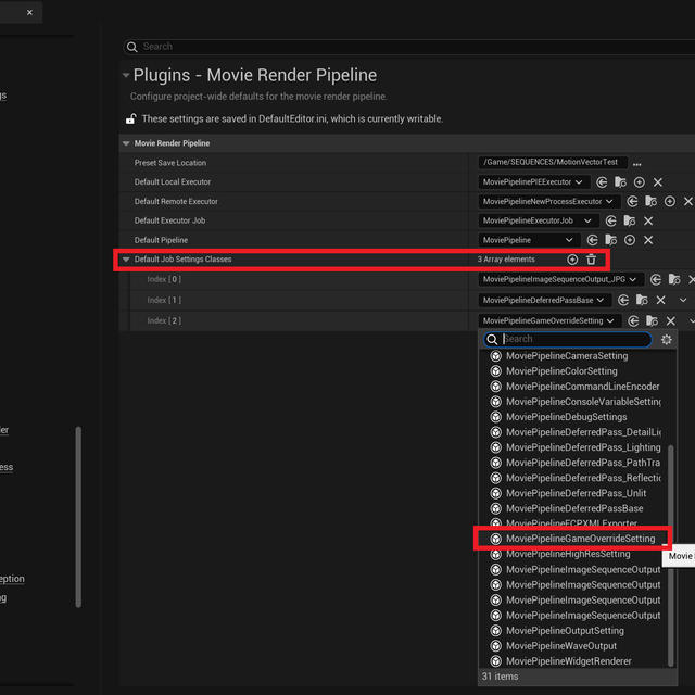 Customize the default UI setting for Movie Render Queue | Tutorial