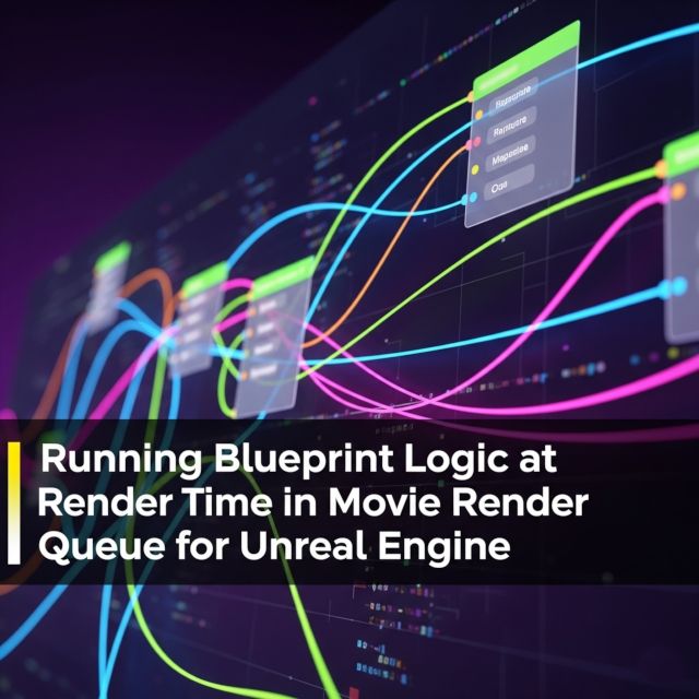 Running Blueprint Logic at Render Time in Movie Render Queue ...