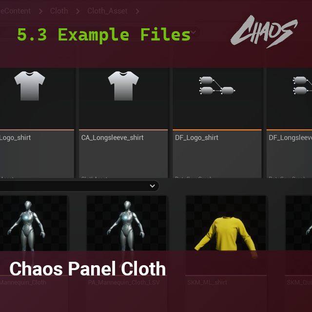 Panel Cloth Example Files (5.3) | Tutorial