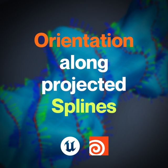 Orientation Along Projected Splines - Houdini to Unreal | Community tutorial