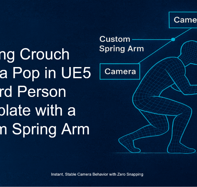 UE5 | Fixing Crouch Camera Pop in UE5 TPS Using a Custom Spring Arm ...