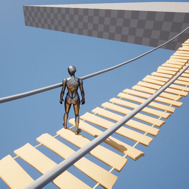 Physics Control Component - Let's make a swinging rope bridge. (Subtitle) | Community tutorial