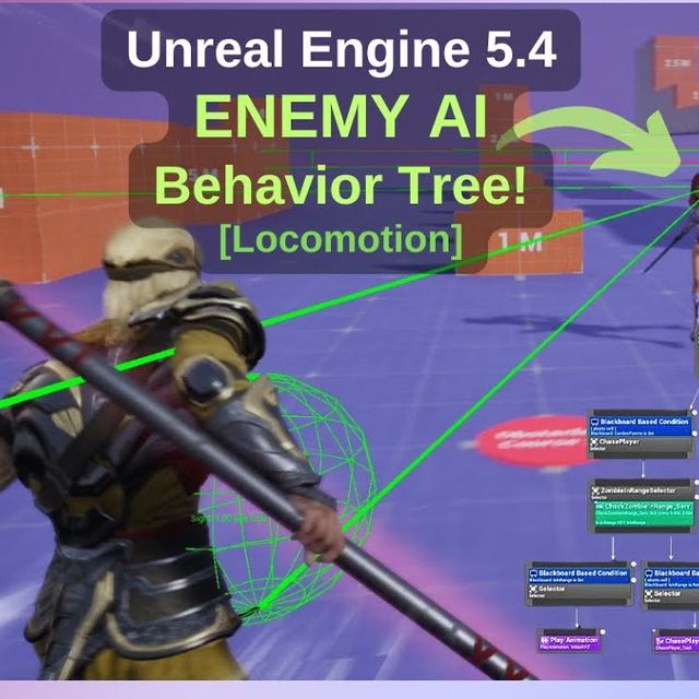 Unreal Engine 5.4: AI Locomotion with Behavior Tree Tutorial | Master Game AI Basics ...