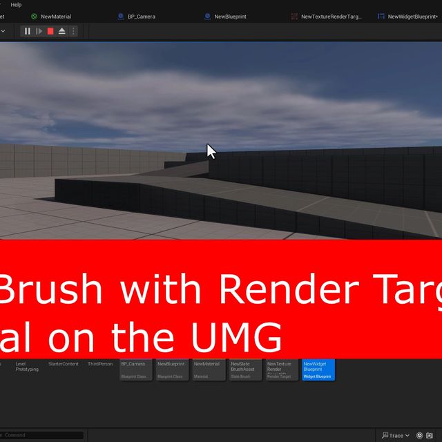 Slate Brush and Render Target Material in the UMG in Unreal Engine 5.4 | Community tutorial