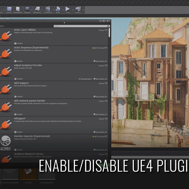 Enabling/Disabling UE4 Plugins | Community tutorial