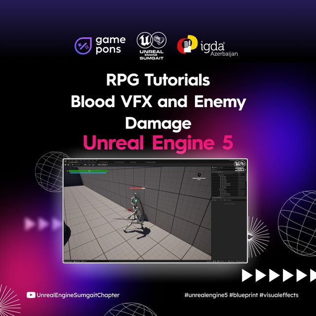 RPG Tutorials - Blood VFX and Enemy Damage Unreal Engine 5 | Community tutorial