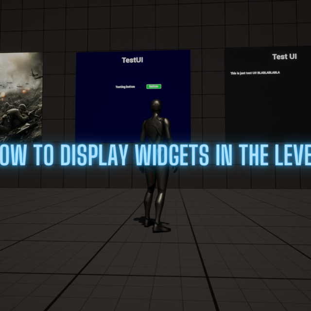 How To Display Widget in the Level - Unreal Engine 5 Tutorial | Community tutorial