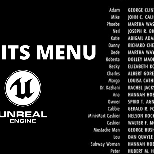 How to Make a Credits Menu in Unreal Engine 5 | Community tutorial