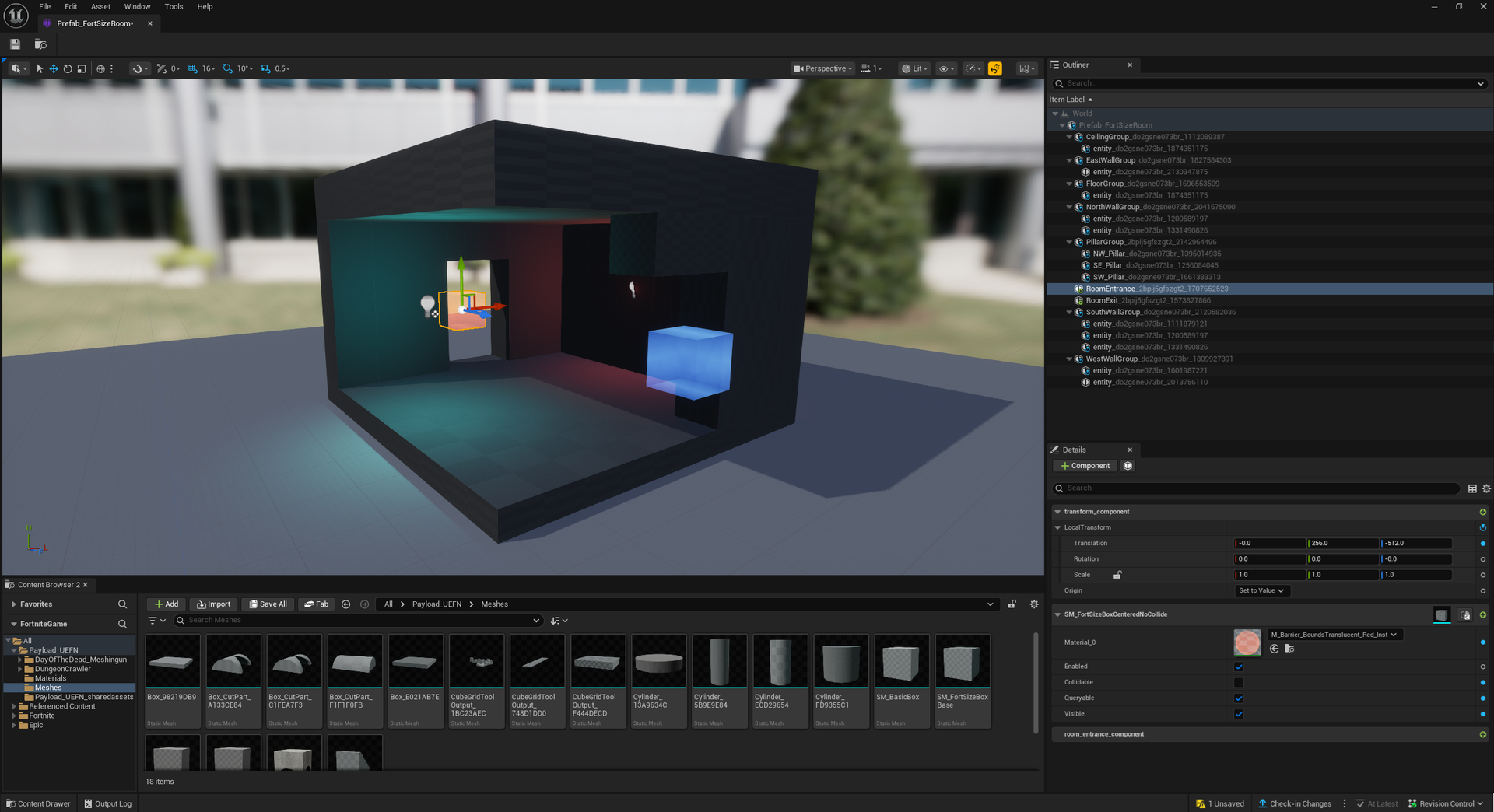 Random Room Spawning using Scene Graph