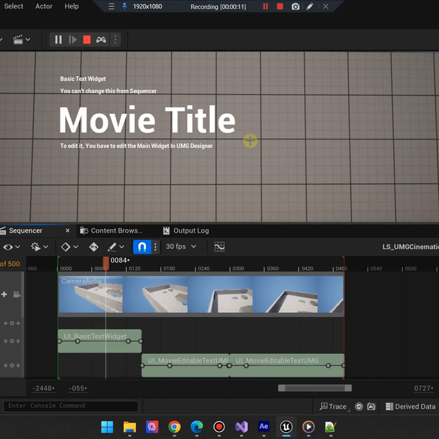 How to Render UMG/UI With Sequencer Movie Render Queue | Community tutorial