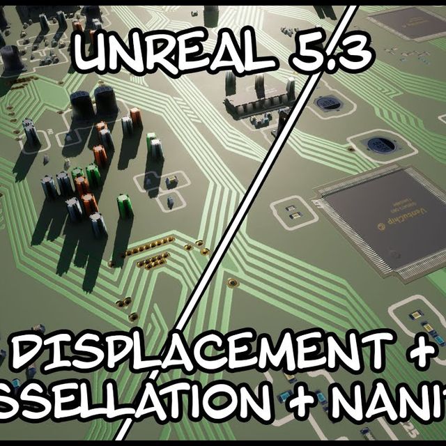 New in Unreal 5.3: Tessellation + displacement in Nanite meshes ...