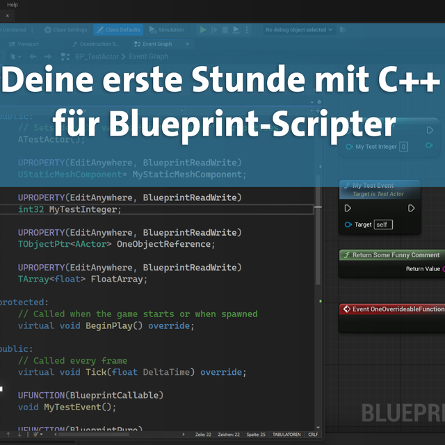 C Für Blueprint Scripter Dein Einstieg In C Community Tutorial 