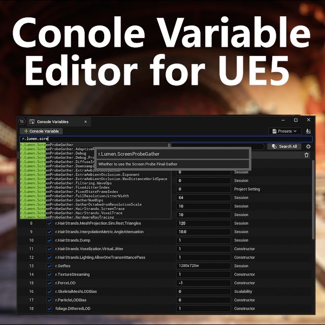Console Variable Editor Deep Dive in Unreal Engine | Tutorial