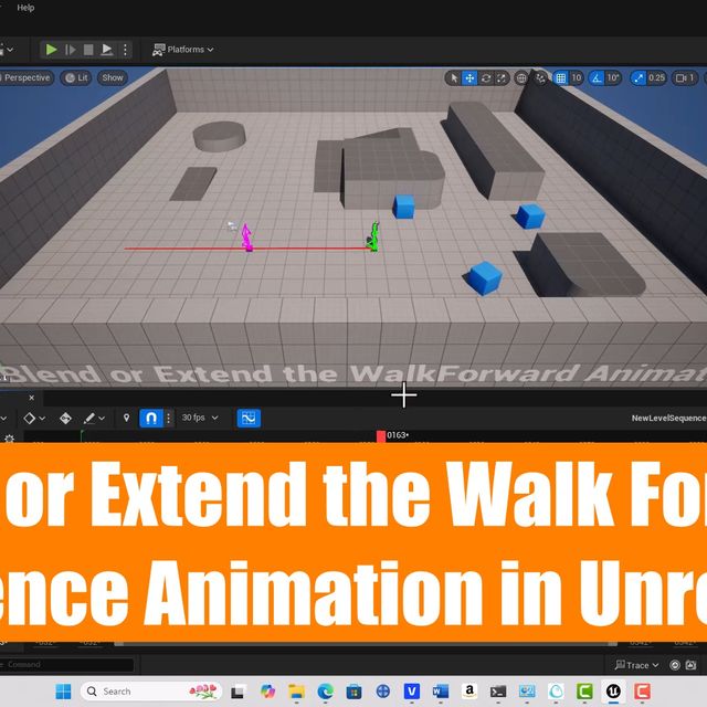 Blend or Extend the Walk Forward Animation Sequence in Unreal Engine 5.5 | Community tutorial