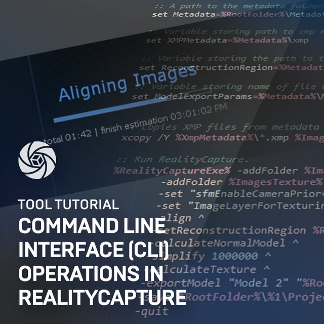 Command Line Interface (CLI) operations in RealityCapture | Tutorial