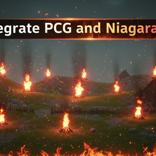 Integrate Niagara FX with PCG Points in UE5 | Community tutorial