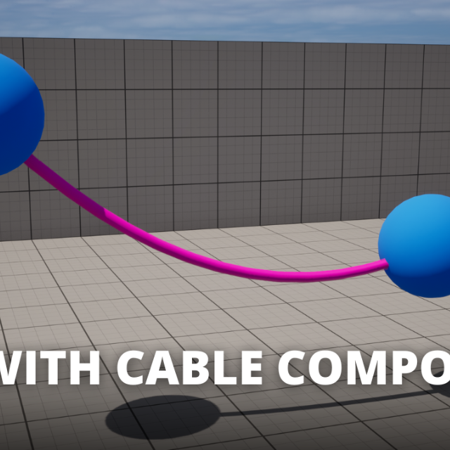 How to Make a Rope in Unreal Engine 5 - Cable Component | Community tutorial