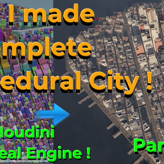 Generate your own procedural City with Houdini and Unreal Engine 5 PART1 | Community tutorial