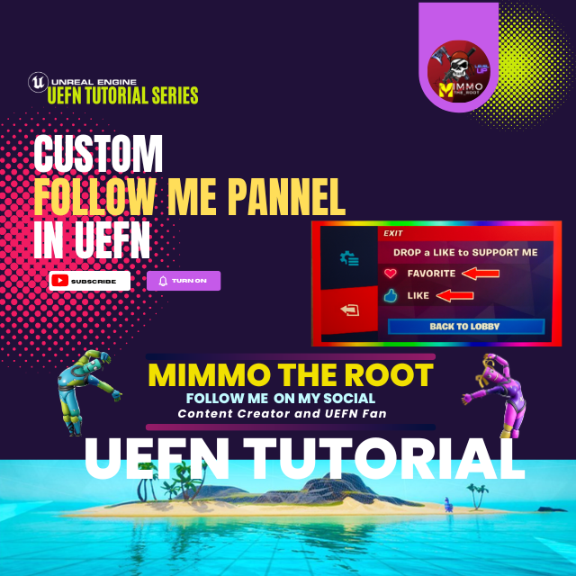 UEFN Tutorial: Custom follow me pannel with raimbow material | Community tutorial