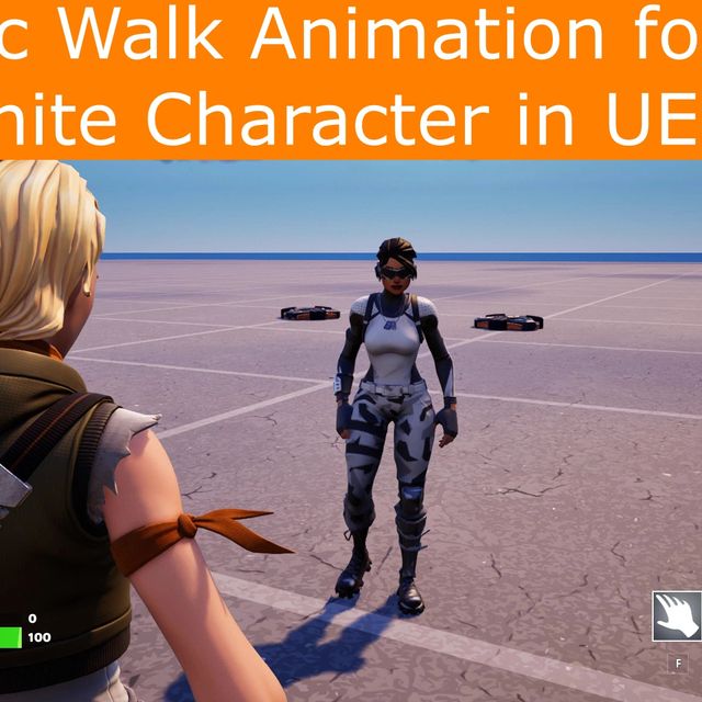 Basic Walk Animation for a Fortnite Character in UEFN | Community tutorial
