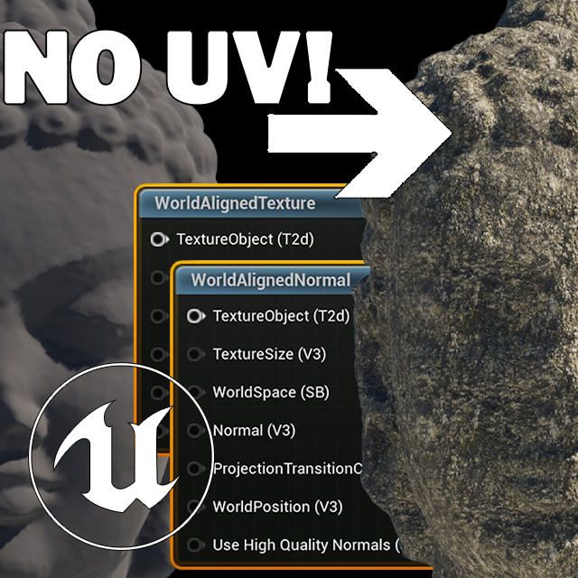 World Aligned Nodes & Tuxturing Objects With No UVs | Unreal Engine Materials | Community tutorial