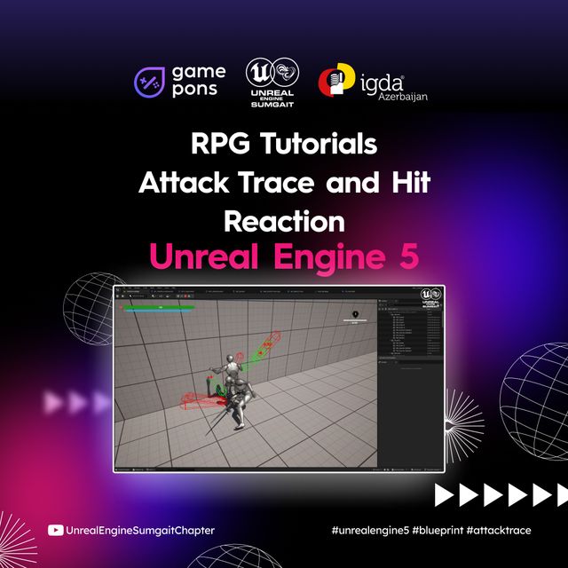 RPG Tutorials - Attack Trace and Hit Reaction in Unreal Engine 5 | Community tutorial